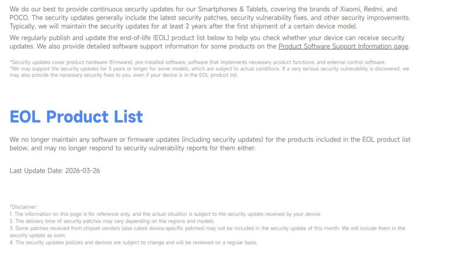 Is Xiaomi Extending Support for Old Devices? EOL List Suddenly Deleted ...