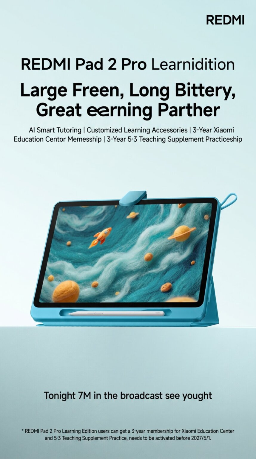 REDMI Pad 2 Pro Learning Edition to Launch Today - XimiTime